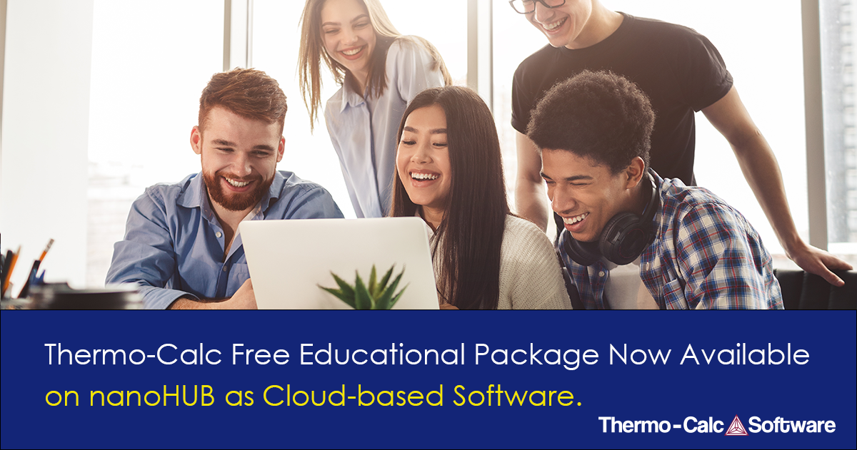 Thermo Calc Educational Package Available On Nanohub As Cloud Based