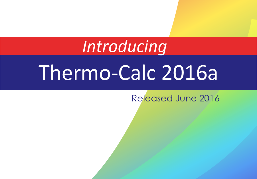 Thermo Calc 2016a Release Thermo Calc Software
