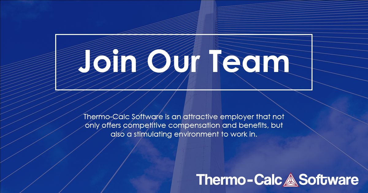 Careers - Thermo-Calc Software