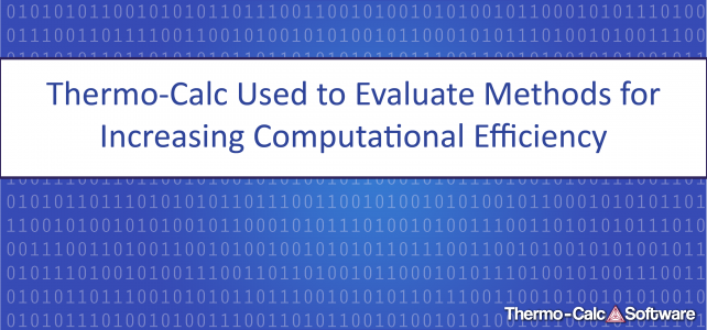 Evaluated Computational Efficiency - Thermo-Calc Software