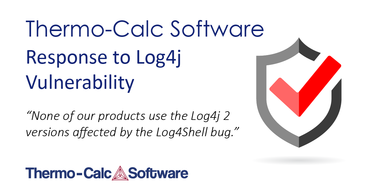 Thermo-Calc respone to Apache - Thermo-Calc Software
