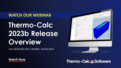 Thermo-Calc 2023b Now Available - Thermo-Calc Software