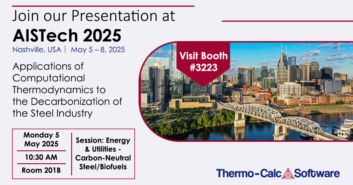 AISTech 2025 - Thermo-Calc Software