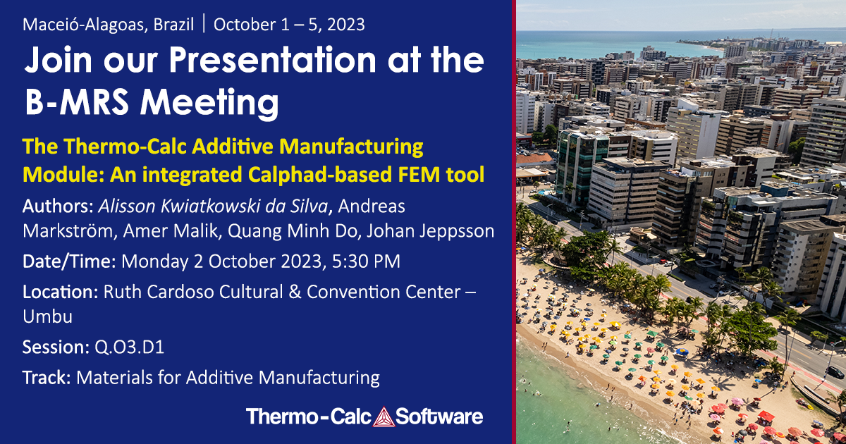 B-MRS Meeting 2025 - Thermo-Calc Software