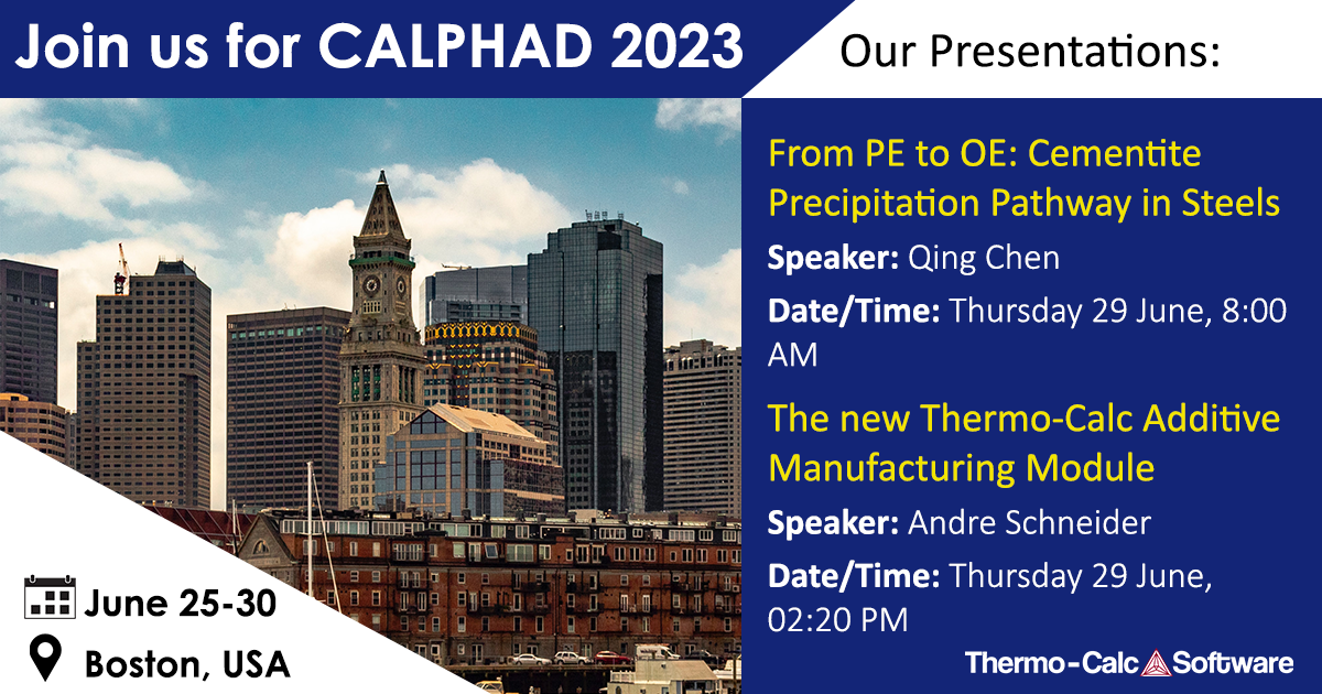 Calphad 2024 Thermo Calc Software