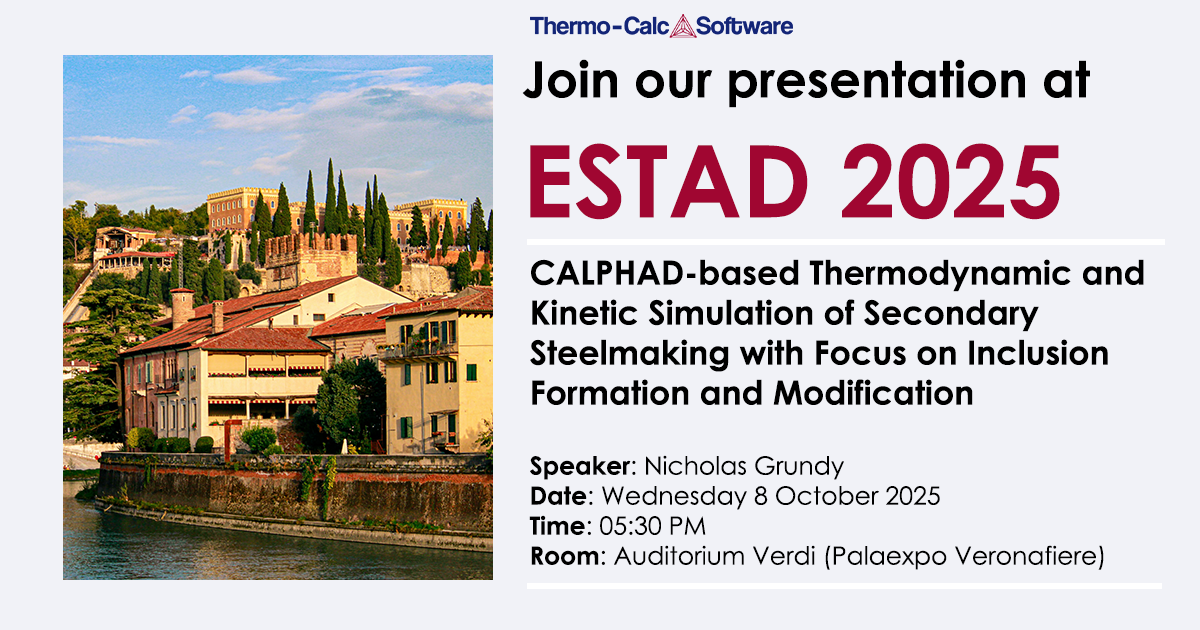 ESTAD 2025 - Thermo-Calc Software