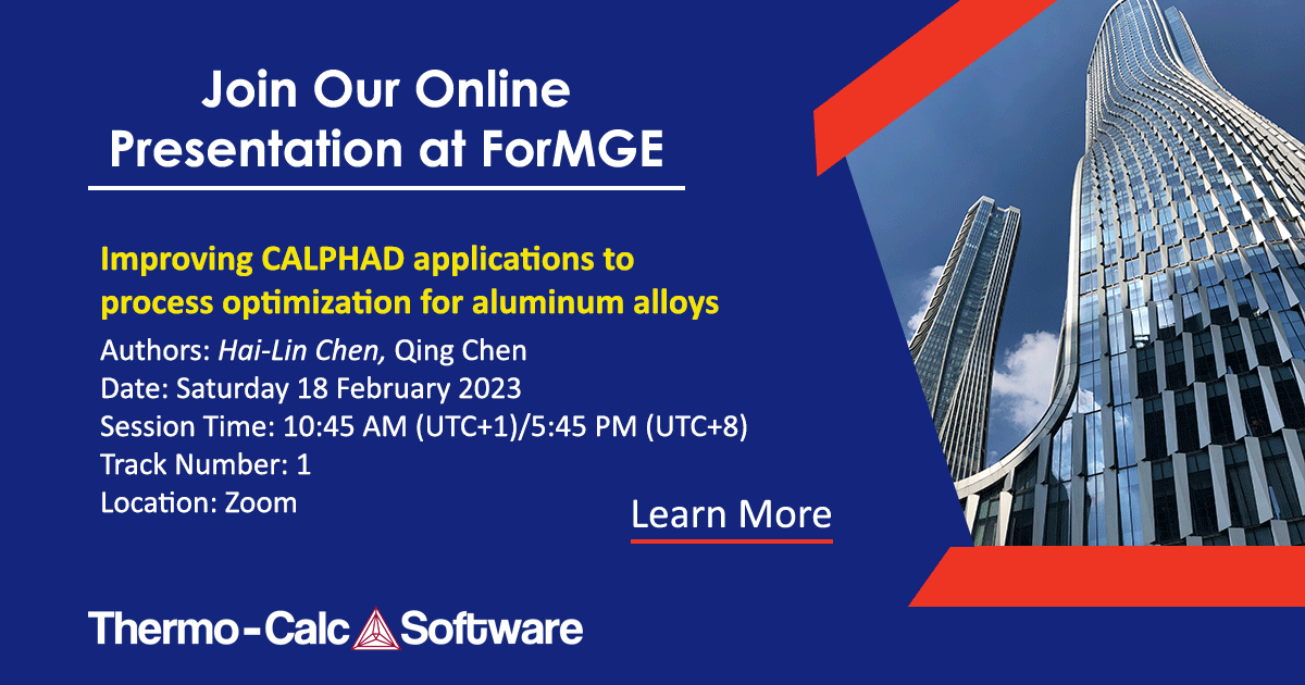 ForMGE 2025 - Thermo-Calc Software