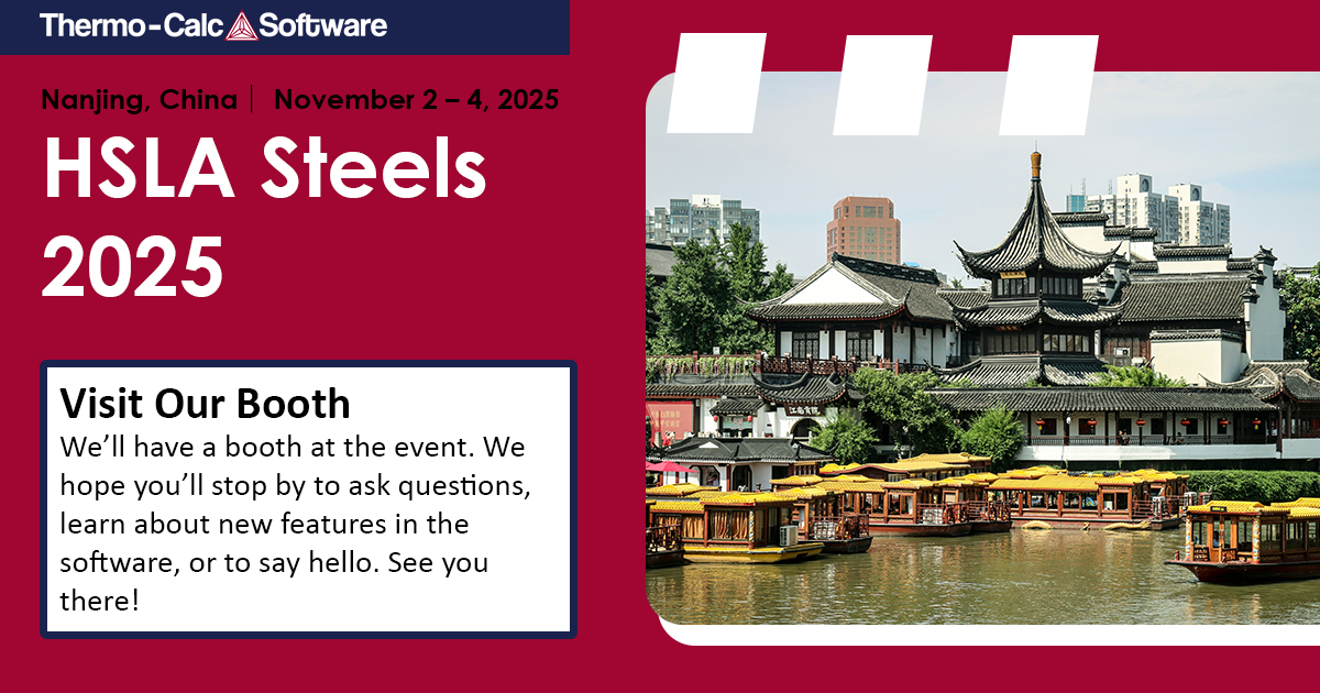 HSLA Steels 2025 - Thermo-Calc Software