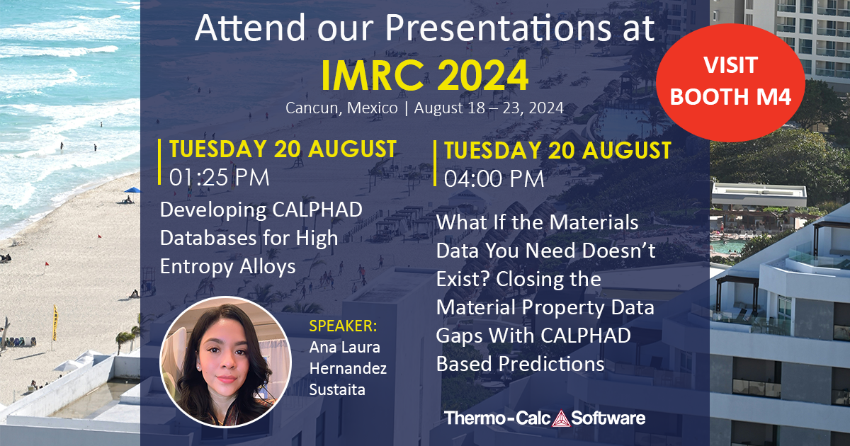 IMRC 2025 - Thermo-Calc Software