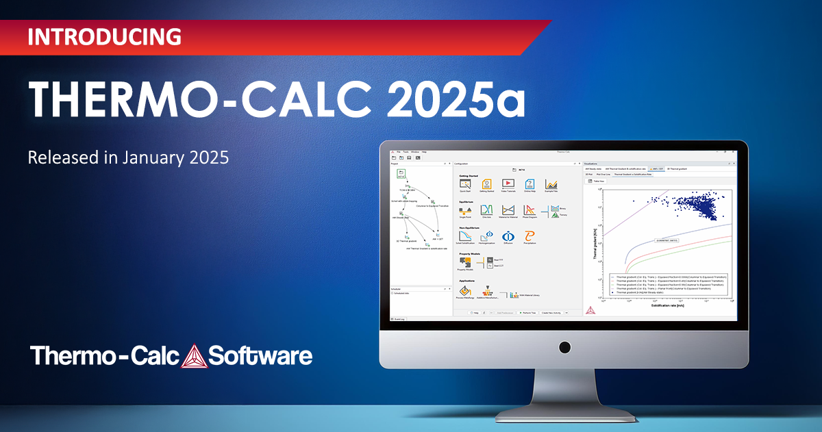 Thermo-Calc 2025a Now Available - Thermo-Calc Software