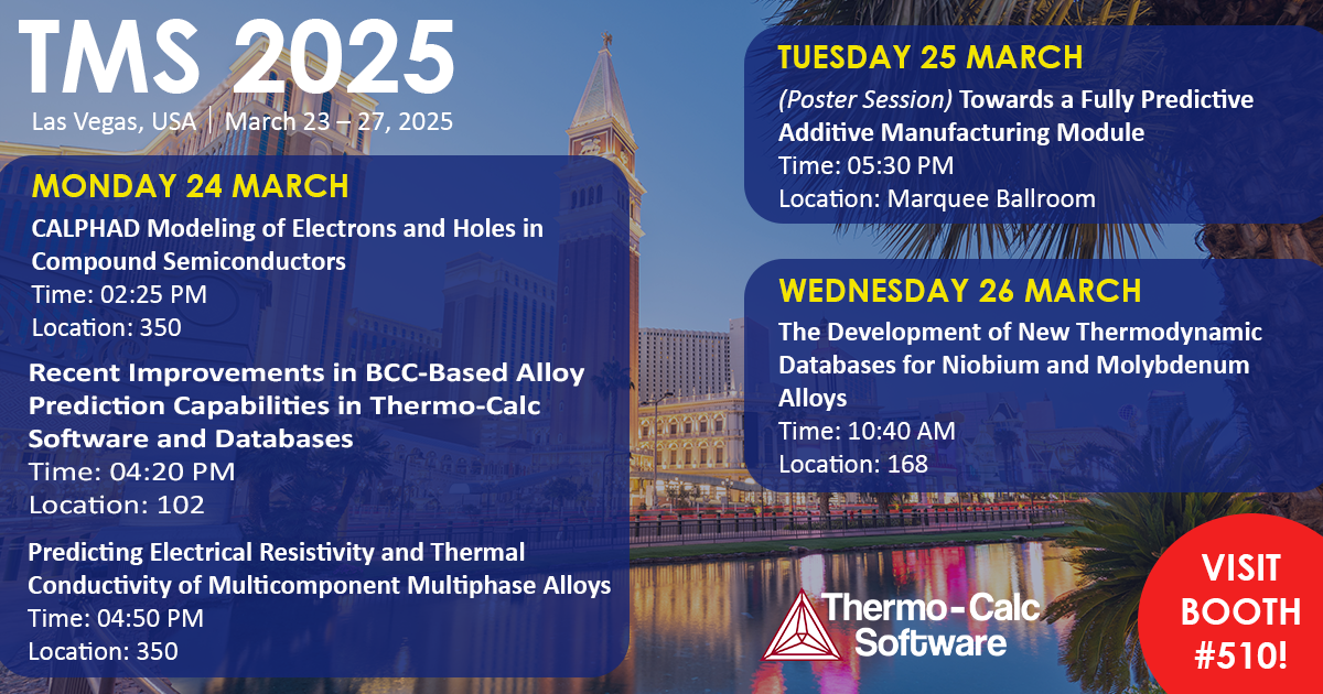 TMS 2025 - Thermo-Calc Software