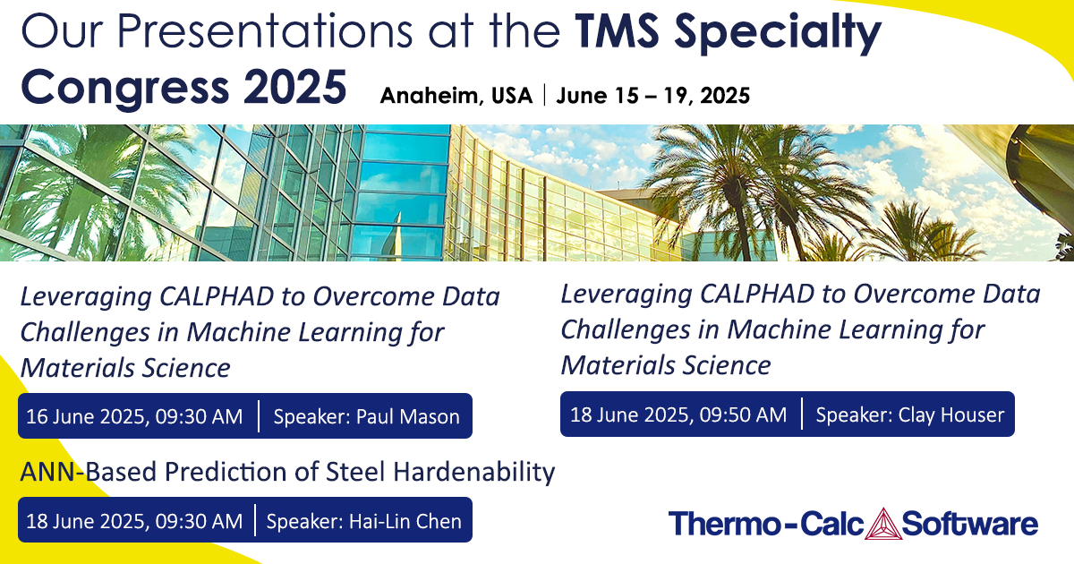 TMS Specialty Congress 2025 - Thermo-Calc Software